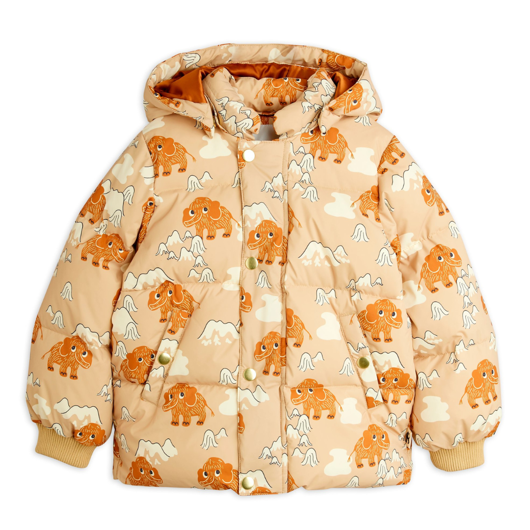 Mini Rodini Kapuzen-Pufferjacke "Mammoths aop" – KND